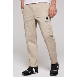 CAMP DAVID Cargohose Hosensaum mit innenliegendem Tunnelzugband neutral beige XXL - N-Gr N-Gr XXL Cargohose von CAMP DAVID