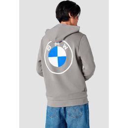 BMW Damen BMW Hoodie, mit Logodruck auf Brusth&ouml;he grau XS