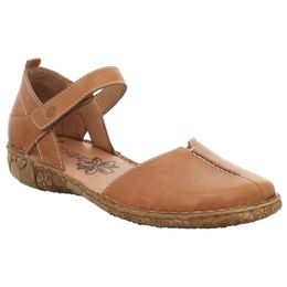 Josef Seibel Riemchenballerina »ROSALIE 42«, Sandale, Spangenschuh, Komfortschuh mit Klettverschluss cognac-uni 36 36 Gelenkoffenes Modell mit...