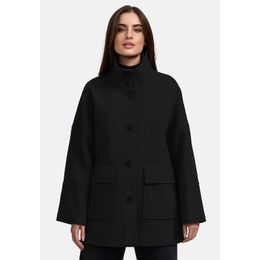 Manisa Winterjacke ohne Kapuze mit Taschen schwarz 40 40 Jacke von Manisa