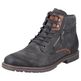 Rieker Winterstiefelette, Schnürboots, Winterboots mit wasserabweisender TEX-Membran anthrazit 44 44 SChnürstiefelette mit gepolstertem Schaftrand