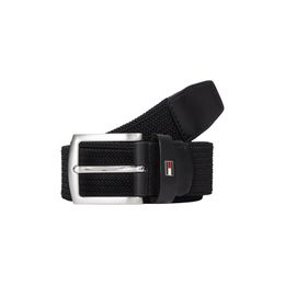 Tommy Hilfiger Flechtgürtel »DENTON ELASTIC 3.5« Flexibel größenverstellbar, elastisch, Metalllogo Black