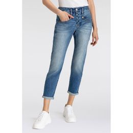 Herrlicher 7/8-Jeans »Shyra Cropped Denim« mit halb verdeckter Knopfleiste distance 32 - Länge 28 Länge 28 32 Cropped Jeans von Herrlicher