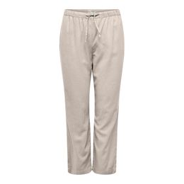 Only CARMAKOMA Leinenhose »CARCARO MW LINEN BL PULL-UP PANT TLR« Sommerhose Pumice Stone 52 - Länge 32 Länge 32 52 Lässige Leinenhose von Only...