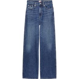 Tommy Jeans Weite Jeans »CLAIRE - High Waist - Wide Leg« mit Logo-Badge Denim Dark 33 - Länge 32 Länge 32 33 Weite Passform für maximalen Komfort...