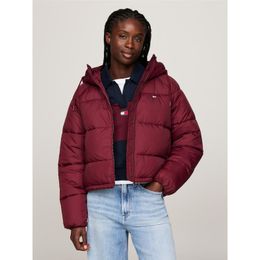 Tommy Jeans Steppjacke »TJW ASPEN PUFFER EXT« mit Kapuze mit Logostickerei deep rouge XL (42) XL (42) Pufferjacke von Tommy Jeans