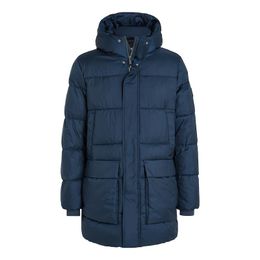 Calvin Klein Kurzmantel &raquo;LONG HOODED QUILT PUFFER MW&laquo; mit Logopatch Ink M M Mantel von Calvin Klein Menswear