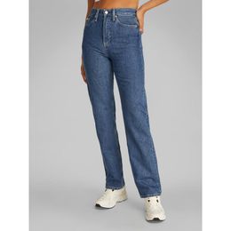 Calvin Klein Jeans Straight-Jeans »HIGH RISE STRAIGHT« in mittelblauer Waschung Denim Medium 30 - Länge 30 Länge 30 30 Jeans von CALVIN KLEIN