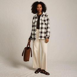 LANDS' END Anyweather™ Fleece-Hemdjacke, Damen,  Lila, Polyester, by Lands' End
