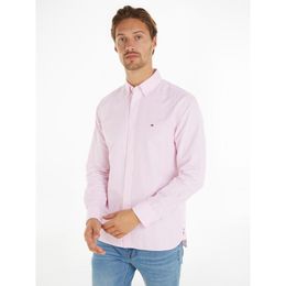 Tommy Hilfiger Langarmhemd »HERITAGE OXFORD STRIPE RF SHIRT« Classic Pink / White XXL - N-Gr N-Gr XXL Langarmhemd in Regular Fit, ideal für eine...