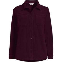 LANDS' END Anyweather Fleece-Hemdjacke, Damen,  Rot, Polyester, by Lands' End