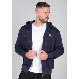 Alpha Industries Hoodie »Basic Zip Hoodie SL« rep.blue XL XL Brushed Fleece Stoff