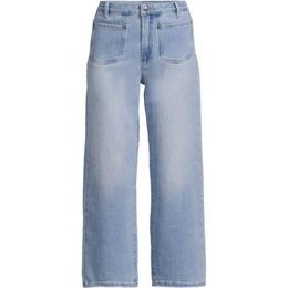 LANDS' END 7/8-Jeans mit weitem Bein, Damen,  Blau, by Lands' End