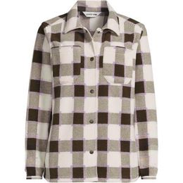 LANDS' END Anyweather™ Fleece-Hemdjacke, Damen,  Lila, Polyester, by Lands' End