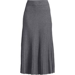 LANDS' END Maxirock Silk Touch, Damen,  Grau, by Lands' End
