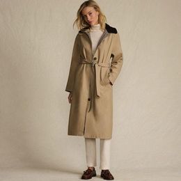 LANDS' END Wendbarer Trenchcoat mit Gürtel, Damen,  Beige, Polyester/Polyester-Mischung, by Lands' End