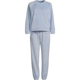 LANDS' END Lounge-Set aus Samt, Damen,  Blau, Polyester/Polyester-Mischung, by Lands' End