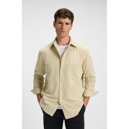 BOSS Orange Langarmhemd &raquo;Relegant&laquo; aus Cord, reuglar fit, Kentkragen Light Beige271 M - N-Gr N-Gr M Cordhemd von BOSS Orange Menswear