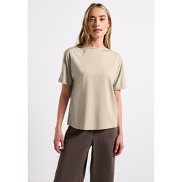 Street One Damen Street One T-Shirt mit Nieten beige 46