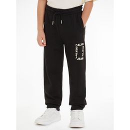 Calvin Klein Jeans Sweathose »MINI HERO FLOCK LOGO PANTS« für Kinder bis 16 Jahre Ck Black 4 (104) - N-Gr N-Gr 4 (104) Sweathose von Calvin Klein...
