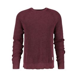 Gant Rundhalspullover »WASHED RIB C-NECK« in verwaschener Optik WINE RED 4XL 4XL Strickpullover von Gant