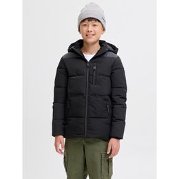 Jack & Jones JACK & JONES JUNIOR Steppjacke »JJEOWEN REFLECTIVE PUFFER SN JNR« mit Kapuze Black Detail:REFLECTIVE 128 128 Gesteppte Jacke von Jack & Jones Junior