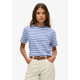 Superdry Kurzarmshirt »COUNTRY CLUB PLAIN T-SHIRT« Blue Stripe XXL XXL Cooles Shirt von Superdry