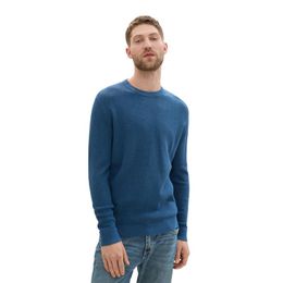 Tom Tailor Rundhalspullover mit Rundhalsausschnitt dark teal melange S S Strickpullover von Tom Tailor