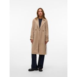 Véro Moda VERO MODA Trenchcoat »VMLOU LONG TRENCHCOAT NOOS« Silver Mink M M Langer Trenchcoat von VERO MODA