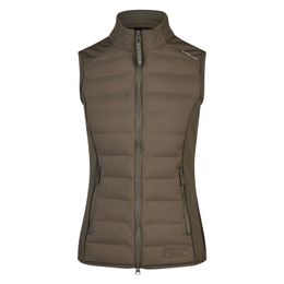 Pikeur Sports Hybridweste mit Stehkragen deep khaki Damen 36