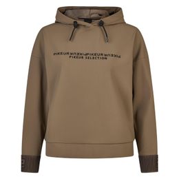Pikeur Funktions-Sweater mit Kapuze slate brown Damen 38