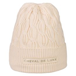 Cheval de Luxe Beanie wei&szlig; Damen Einheitsgr&ouml;&szlig;e