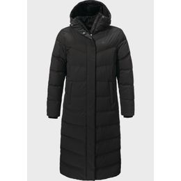 Sch&ouml;ffel Parka SCH&Ouml;FFEL "Urban Down Coat Style Vindave WMS", Damen, Gr. 36, schwarz (9990, schwarz), Oberstoff: 100% Polyester; (Membran: Thermoplastisches Polyurethan); Futter: 100% Polyester; ENTH&Auml;LT NICHTTEXTILE TEILE TIERISCHEN URSPRUNGS; F&uuml;llung: 80% Daune, 20% Federn, regular fit, hoch geschlossener Ausschnitt, Jacken Parka