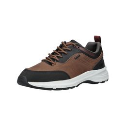 Sneaker Geox "Geox Sneaker Lederimitat/Textil", Herren, Gr. 40, schwarz (braun, schwarz), Lederimitat, Textil, Schuhe