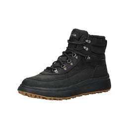 Schnürstiefelette Geox "Geox Stiefelette Leder/Textil", Herren, Gr. 40, schwarz, Leder, Textil, Schuhe