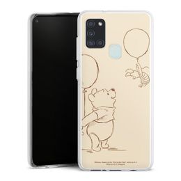 DeinDesign Galaxy A21s Handy Silikon Hülle Case transparent Handyhülle Disney Winnie The Pooh Official Licensed Product Silikon Case