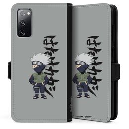 DeinDesign Galaxy S20 Handy Klapph&uuml;lle Handyh&uuml;lle aus Kunst Leder schwarz Flip Case Naruto Shippuden Kakashi Official Licensed Product Sideflip mit Lasche