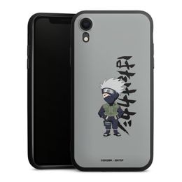 DeinDesign iPhone Xr Handy Premium Silikon H&uuml;lle Handyh&uuml;lle schwarz Case Official Licensed Product Naruto Shippuden Kakashi Silikon Premium Case
