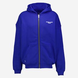 PEQUS Blaue Kapuzenjacke mit Logo