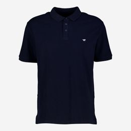 Mustang Dunkelblaues Poloshirt mit Logo-Detail