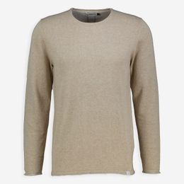 Nowadays Beigefarbener Pullover mit Melange-Muster