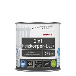 toom 2in1 Heizk&ouml;rperlack wei&szlig; seidenmatt 375 ml