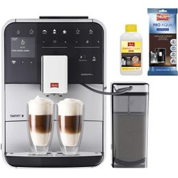 Melitta Kaffeevollautomat "Barista TS Smart F850-102, schwarz", schwarz (silber, schwarz), B:25,9cm H:37,2cm T:46,7cm, Kaffeevollautomaten, 21 Kaffeerezepte & 8 Benutzerprofile, 2-Kammer Bohnenbehälter