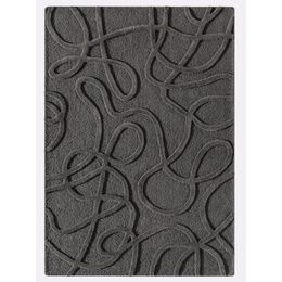 Teppich HEINE HOME Gr. 3, grau (anthrazit), B:120cm H:11mm L:180cm, Wolle, Teppiche, Teppich