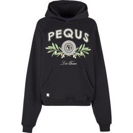 PEQUS Sweatshirt 'Olive Coin Relic' Herren Gr&ouml;&szlig;e M gelb / gr&uuml;n / schwarz / wei&szlig;