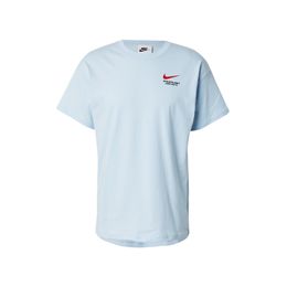 Nike Sportswear T-Shirt Herren Gr&ouml;&szlig;e XL hellblau / rot / schwarz