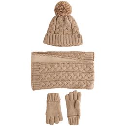 next Set: M&uuml;tze, Handschuhe und Schal Gr&ouml;&szlig;e S/M beige