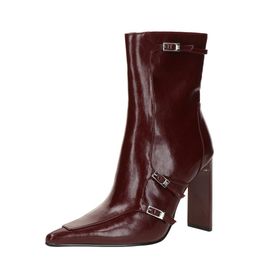 Steve Madden Ankle Boots female Red size 39