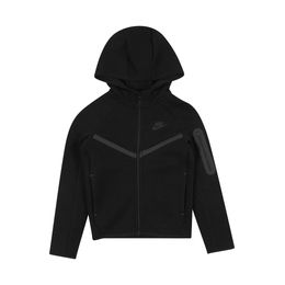 Nike Sportswear Zip-Up Hoodie 'TCH FLC' boy Black size L