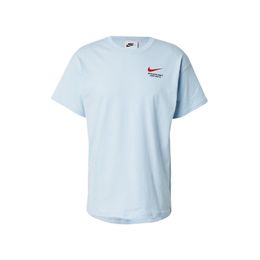 Nike Sportswear T-Shirt Herren Gr&ouml;&szlig;e XL hellblau / rot / schwarz